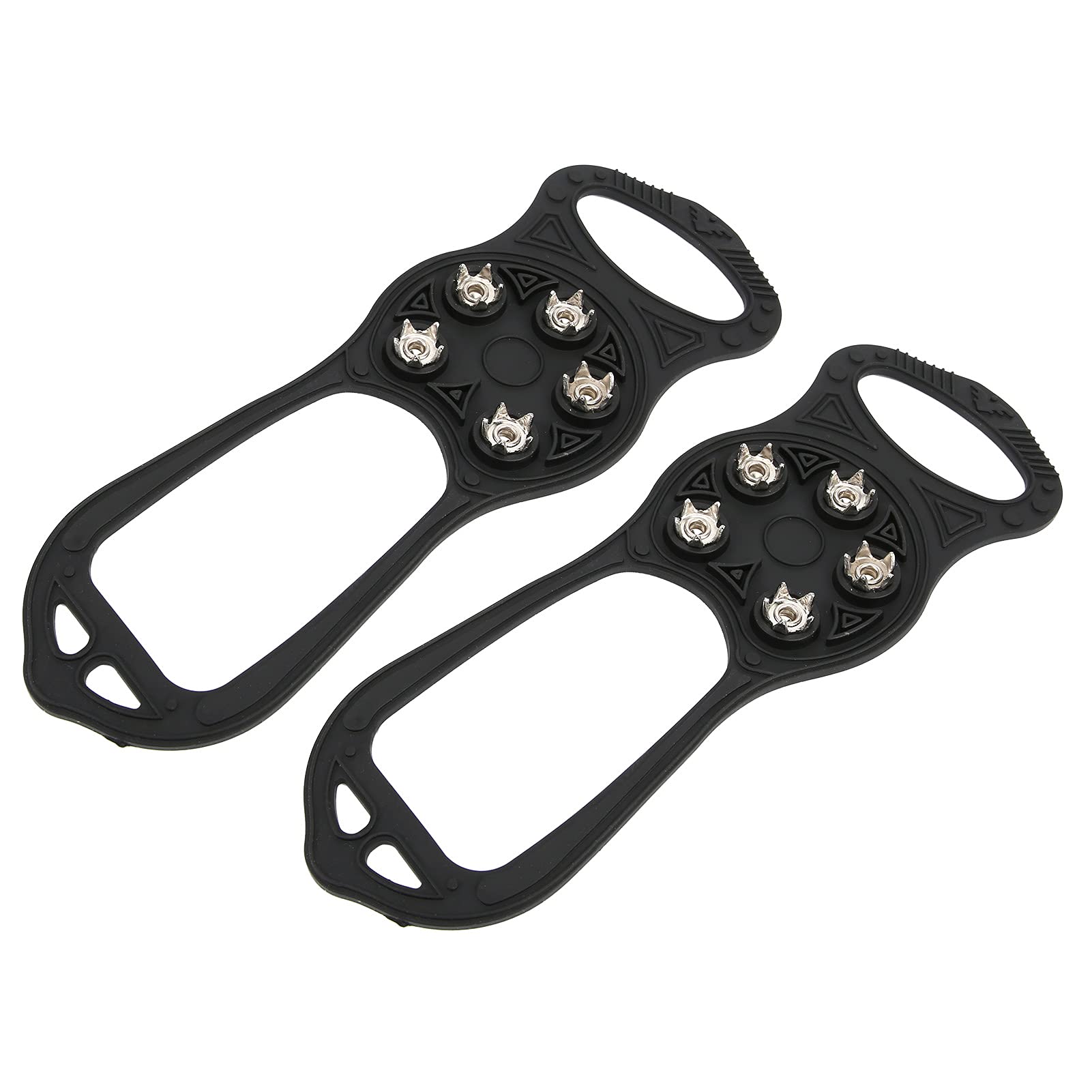 Non Slip Gripper Spike for Shoes Boots Walking On Snow Ice, 5 Tooth Steel Nails for Hiking Mountaineering Skiing Walking On Snow
