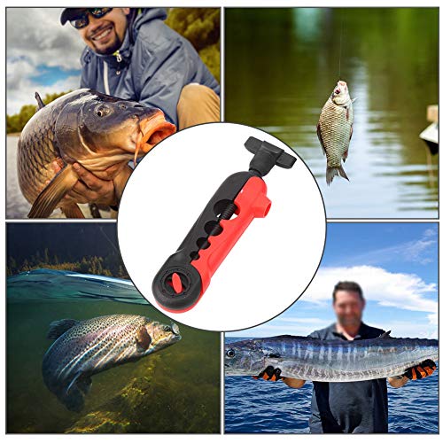 Keenso Fishing Reel Spooler, Fishing Line Winder, Fishing Casting Line Wrapper Accessory(Black red)