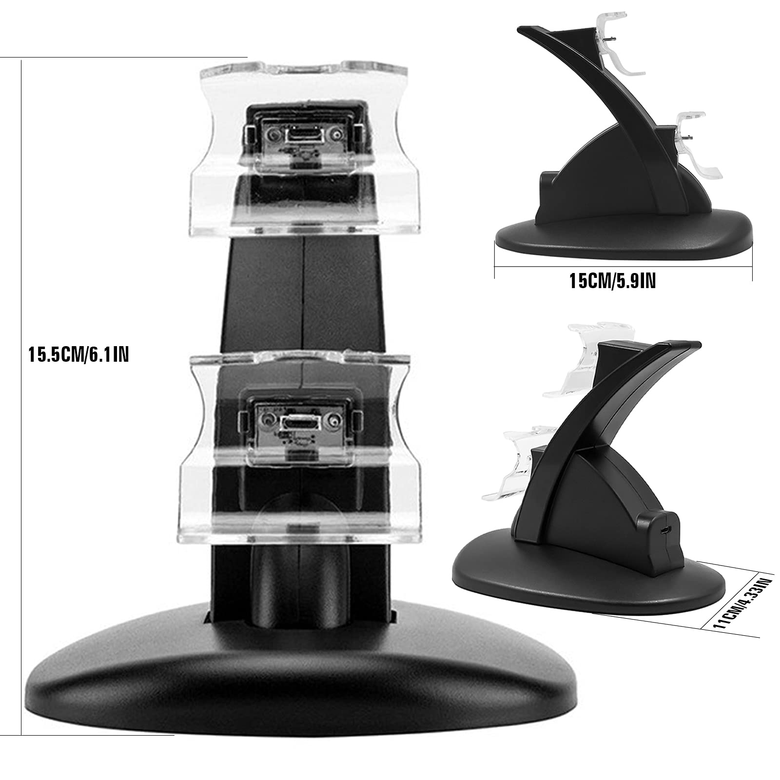 LYCEBELL Dual Charging Controller Station for Xbox One Compatible with Xbox One, Xbox Ones Controller High-Speed Charging Dock Stand for 2 Controllers