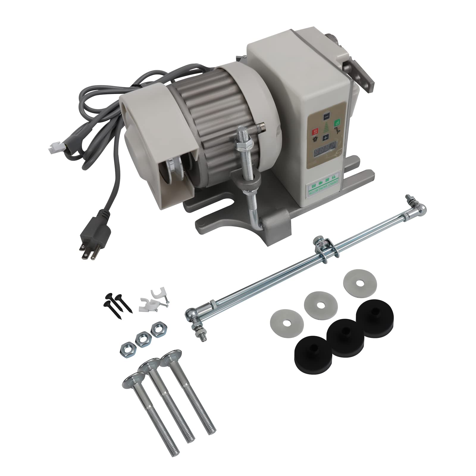 Industrial Sewing Machine Heavy Duty Sewing Machines with Motor & Graduated Table Stand Stitch Distance Speed Adjustable Commercial Grade Sewing Machine Whole Set