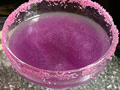 Snowy River Pink Cocktail Rimmer - Naturally Colored Pink Cocktail Sugar, Beverage Rimmer, Margaritas, Kosher (3oz Pink)
