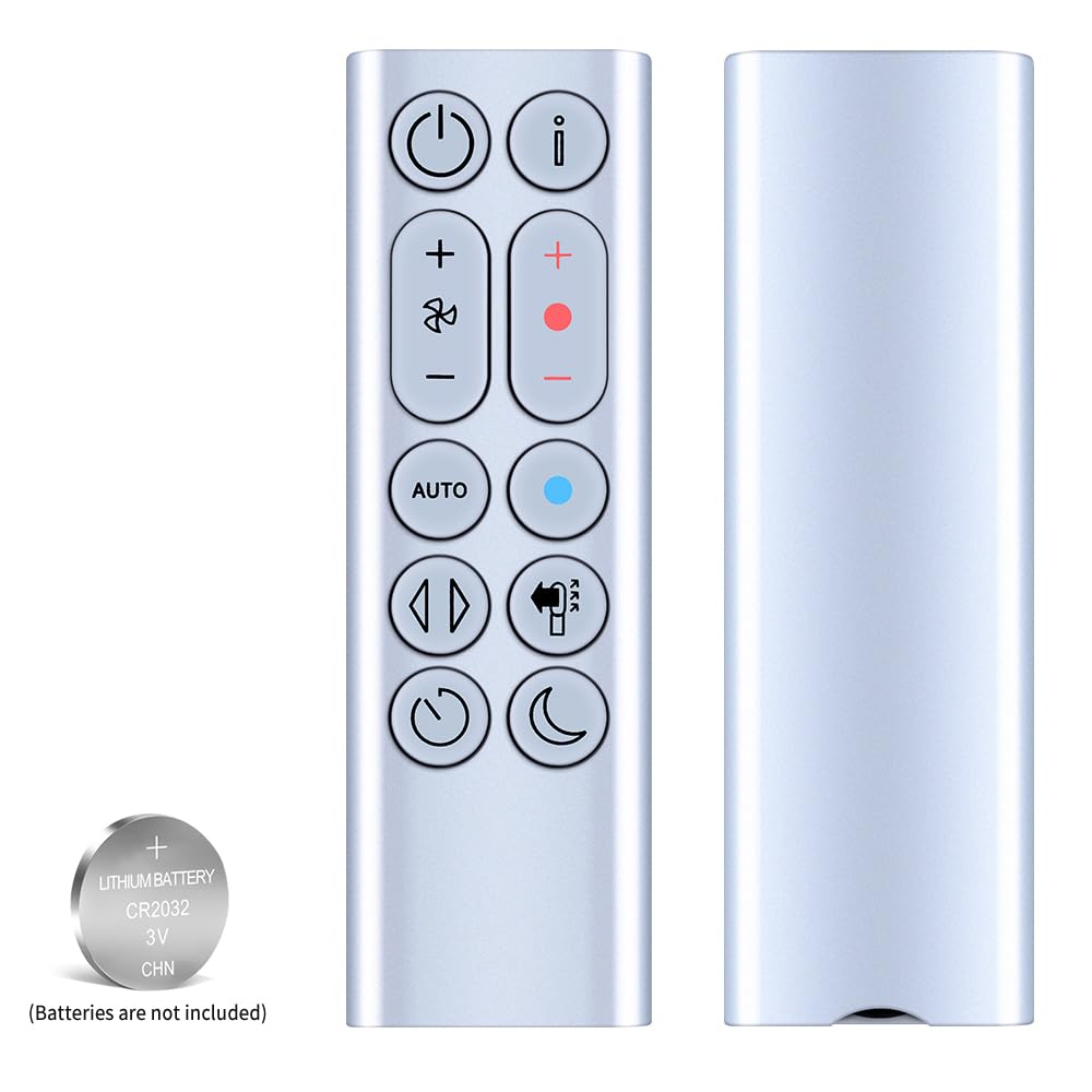 Replacement HP04 HP05 HP06 HP09 Remote Control for Dyson Pure Hot + Cool Heater Fan Air Purifying/Heater(Color: Silver)