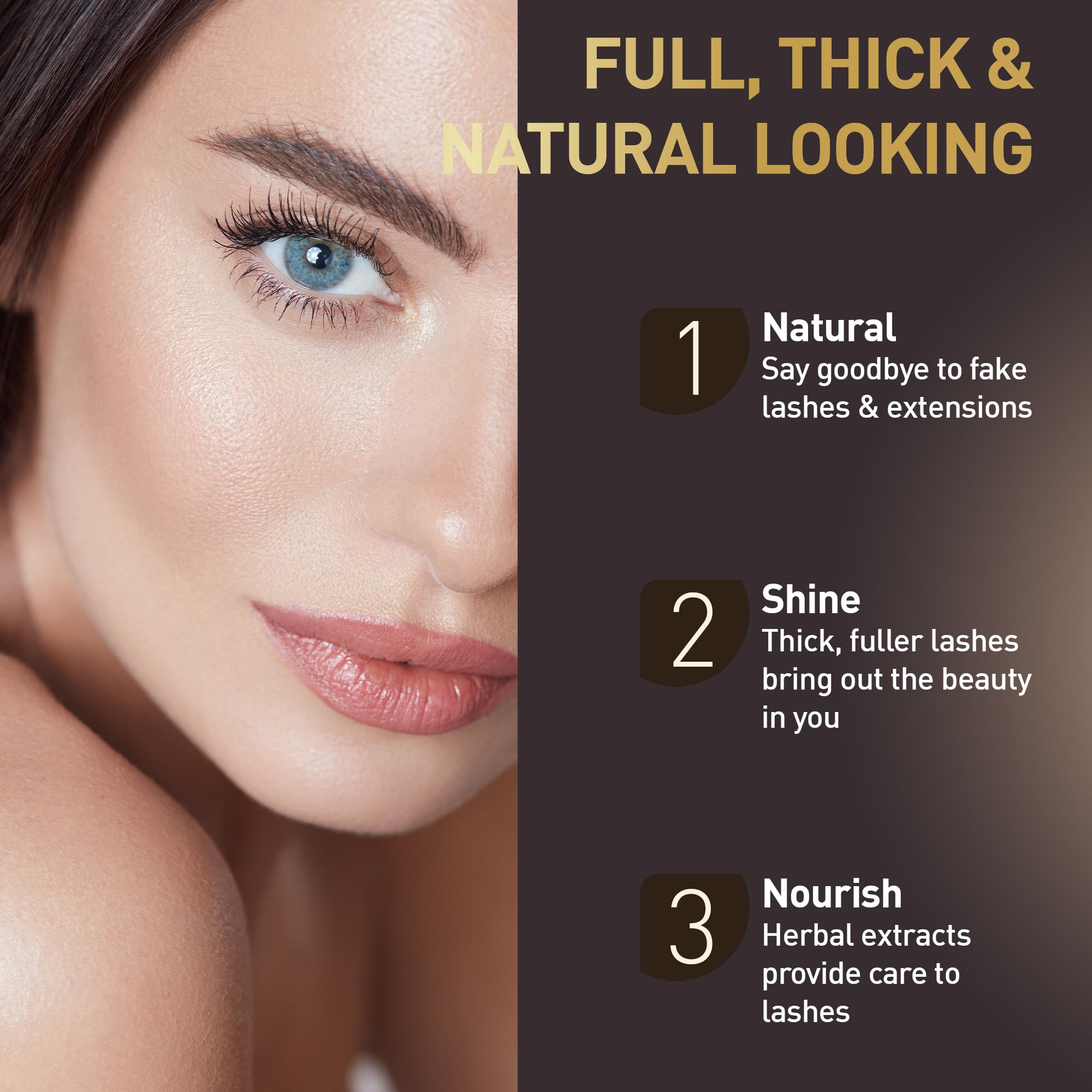 Lash Serum for Eyelash Growth & Enhancing: 0.15 OZ Irritation-Free Eyelash Growth Serum for Longer Thicker and Fuller Looking Natural Lashes & Lash Extensions
