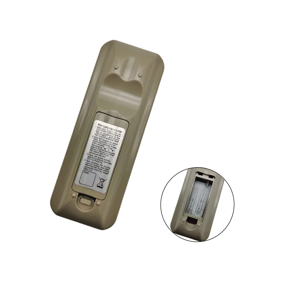 Replacement K-1028E Remote Control Universal air Conditioner for LG, Panasonic, Sharp, Gree, Haier, Hitachi, Midea, Bosch, Toshiba, Sanyo Air Conditioner with Remote air Conditioner 1000 in 1