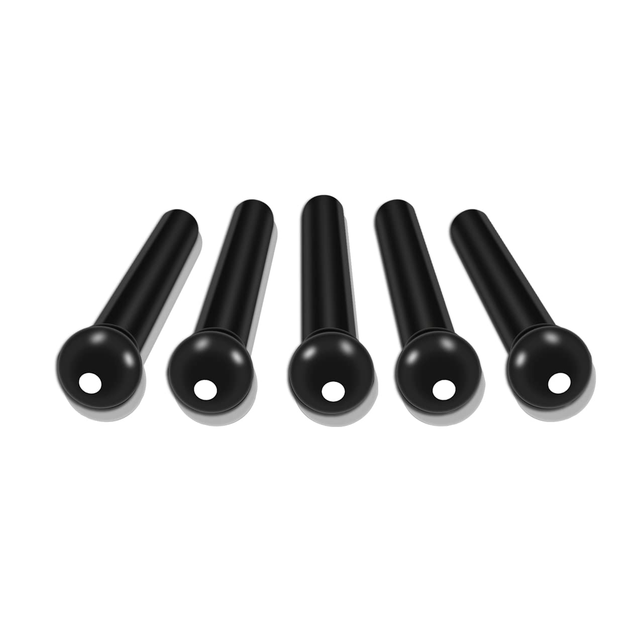 JIKIOU 36PCS Acoustic Guitar Bridge Pins Pegs, Plastic Guitar String Pins Guitar Parts Replacement, 18 PCS Ivory and 18 PCS Black Bridge Pins for Acoustic Guitar