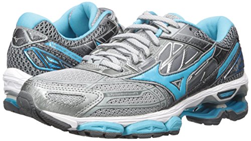Mizuno womens Wave Creation 19 Running Shoe, High-rise/Blue Atoll/Castlerock, 8 US