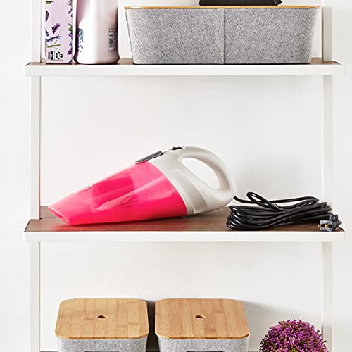 Koblenz Corded 120-Volt Hand Vac, White/Pink