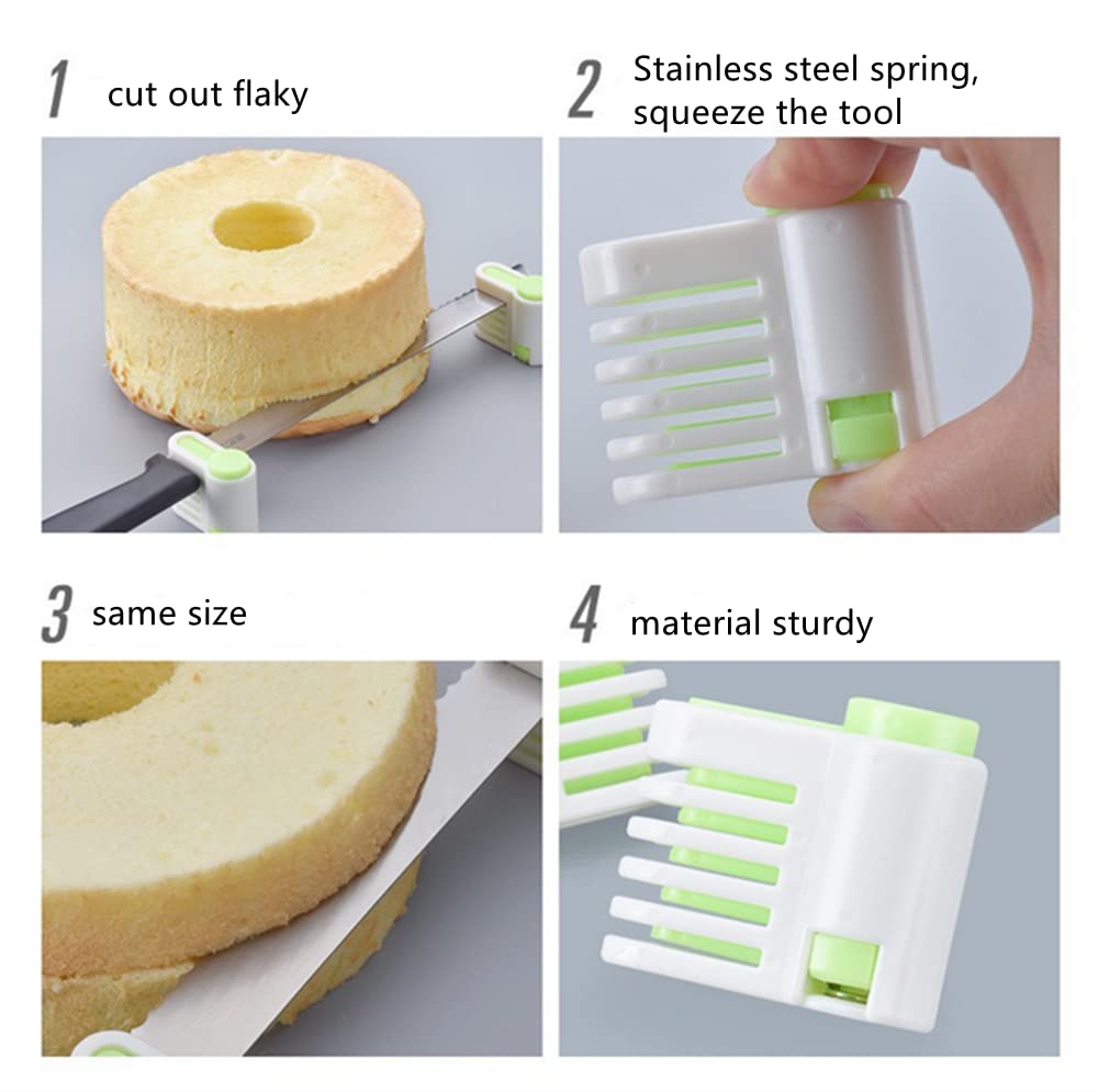 NatureMan 10Inch Serrated Bread Cutter,Bread Slicer,Bread Knife,Stainless Steel Cake Knife, 5 Layers Leveler Slicer