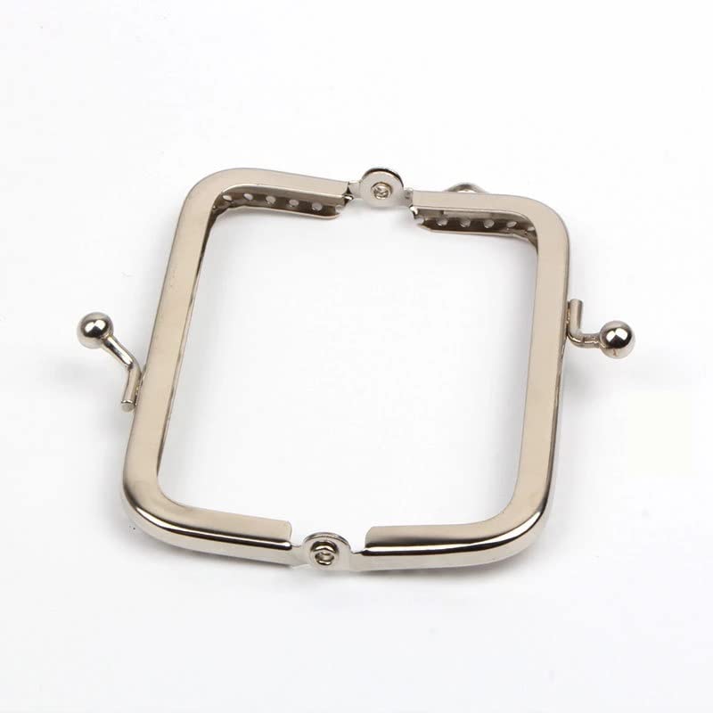 QUUL Square Metal Frame Purse Handle Clutch Bag Handbag Accessories Making Purse Clasp Lock Metal Clasp Bags (Color : D, Size : 6.5cm)