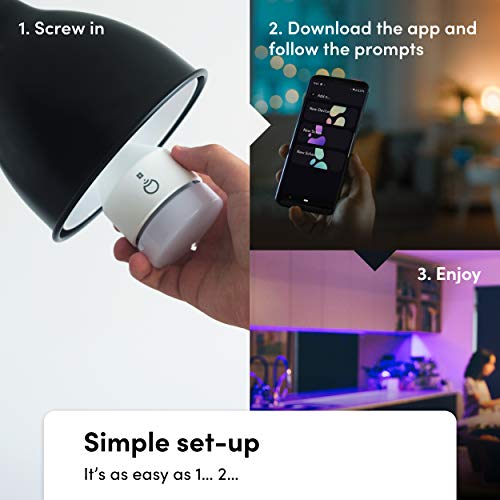 LIFX Color (Nightvision Edition), 1100lm E26, Wi-Fi Smart LED Light Bulb, Full Color and Whites, No Bridge Required, Works with Alexa, Hey Google, HomeKit and Siri, 2-Pack