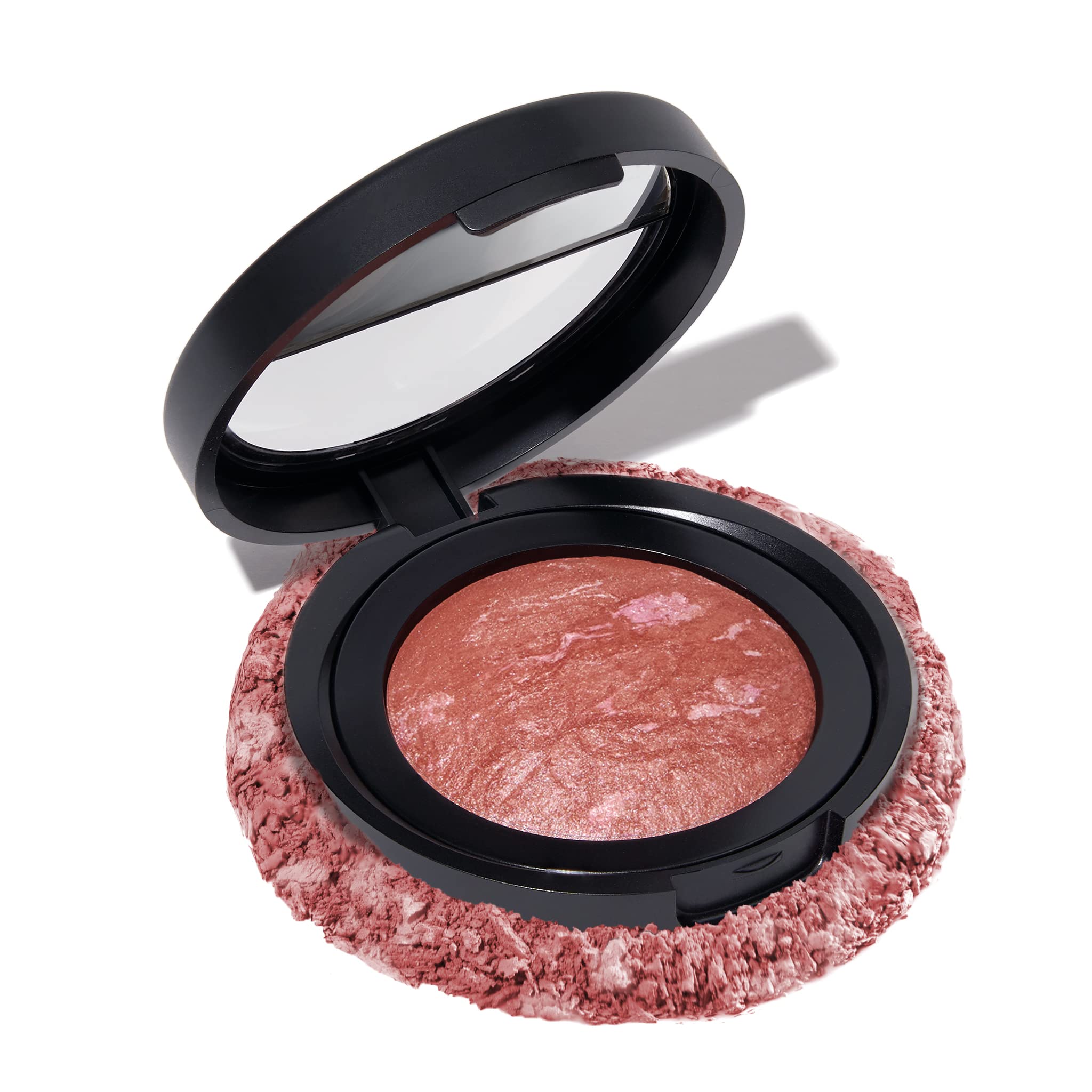 LAURA GELLER NEW YORK Baked Blush-n-Brighten Blush, Pink Grapefruit + Modern Classic Cream Lipstick, Mauve Majesty