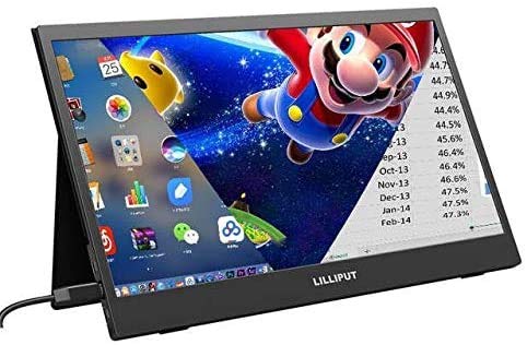 LILLIPUT Thin Portable LCD HD Monitor UMTC-1400 14 USB Type C Hdmi for Laptop,Phone,Xbox,Switch and Ps4 Portable LCD Gaming Monitor
