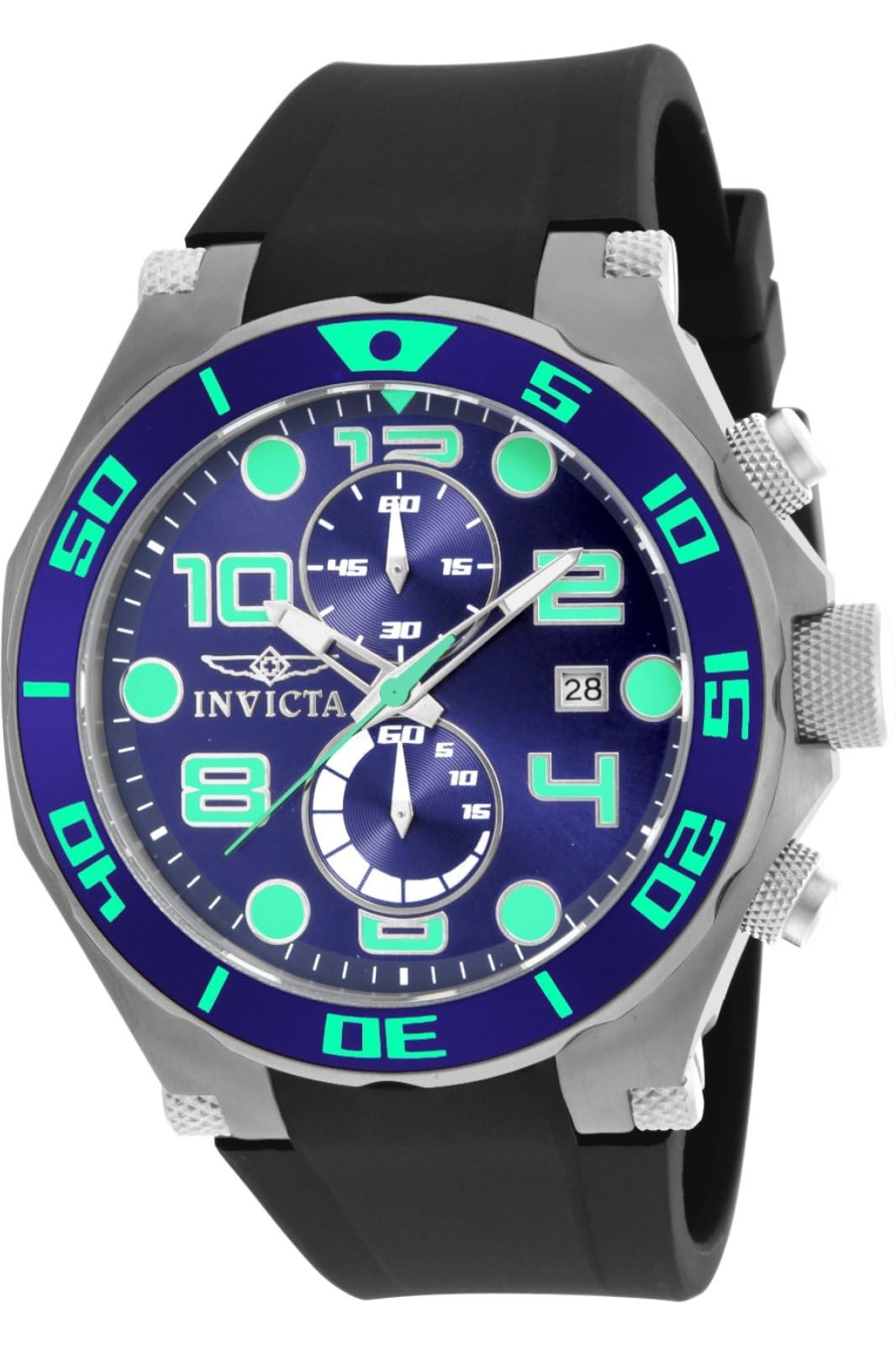 Invicta Men's 17813 Pro Diver Analog Display Japanese Quartz Black Watch