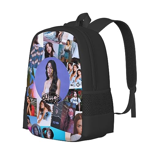 TUNLEY Olivia Singer Rodrigo Backpack Large Capacity Leisure Travel Backpack Book Bag Outgoing Daypack 12.5x5.5x16.5 inch