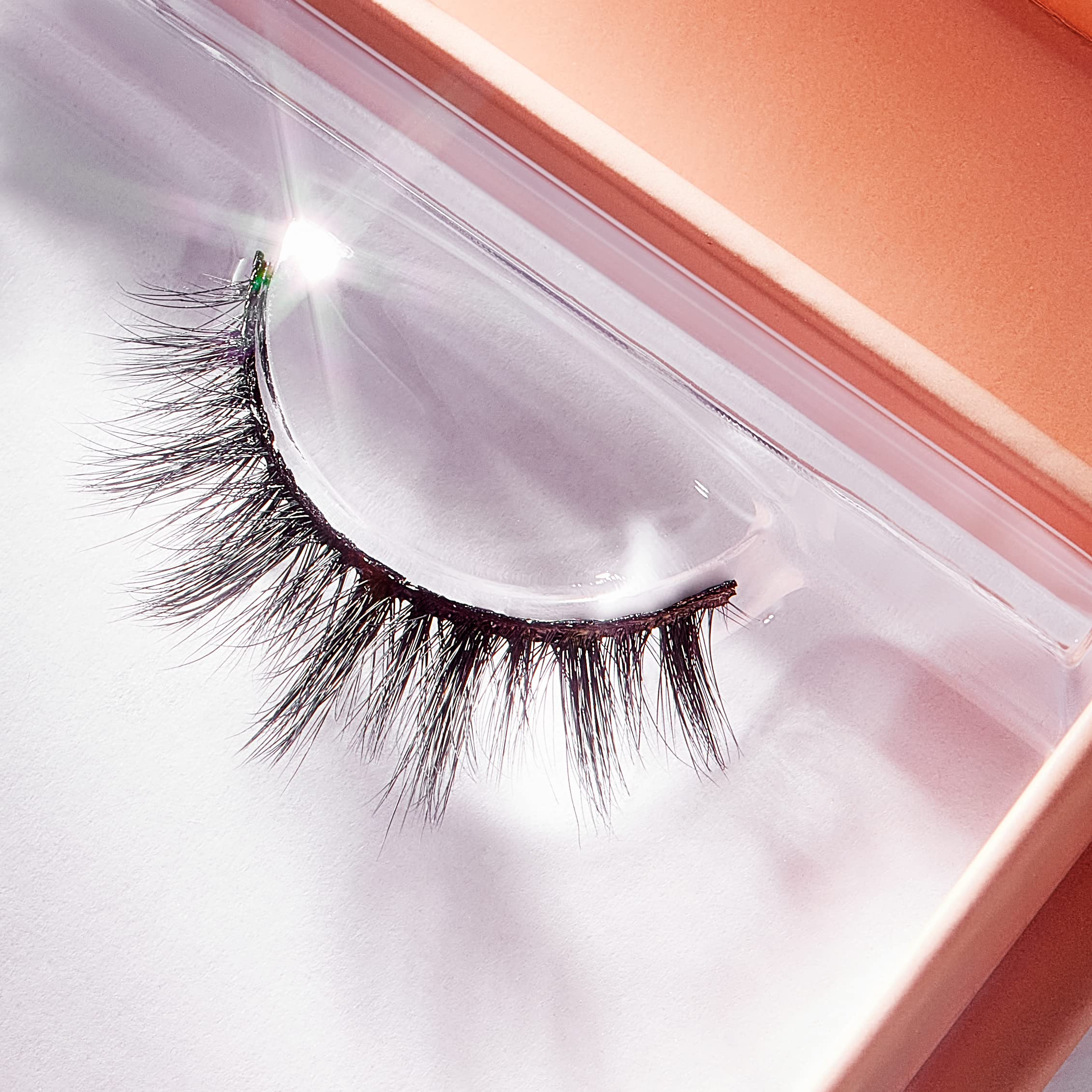 Lilly Lashes Everyday Miami Faux Mink Lashes False Eyelashes Natural Look Faux Wispy Lashes Mink Natural Lashes Short Lashes Round Shaped 13 mm Length Reusable Up to 20 Times