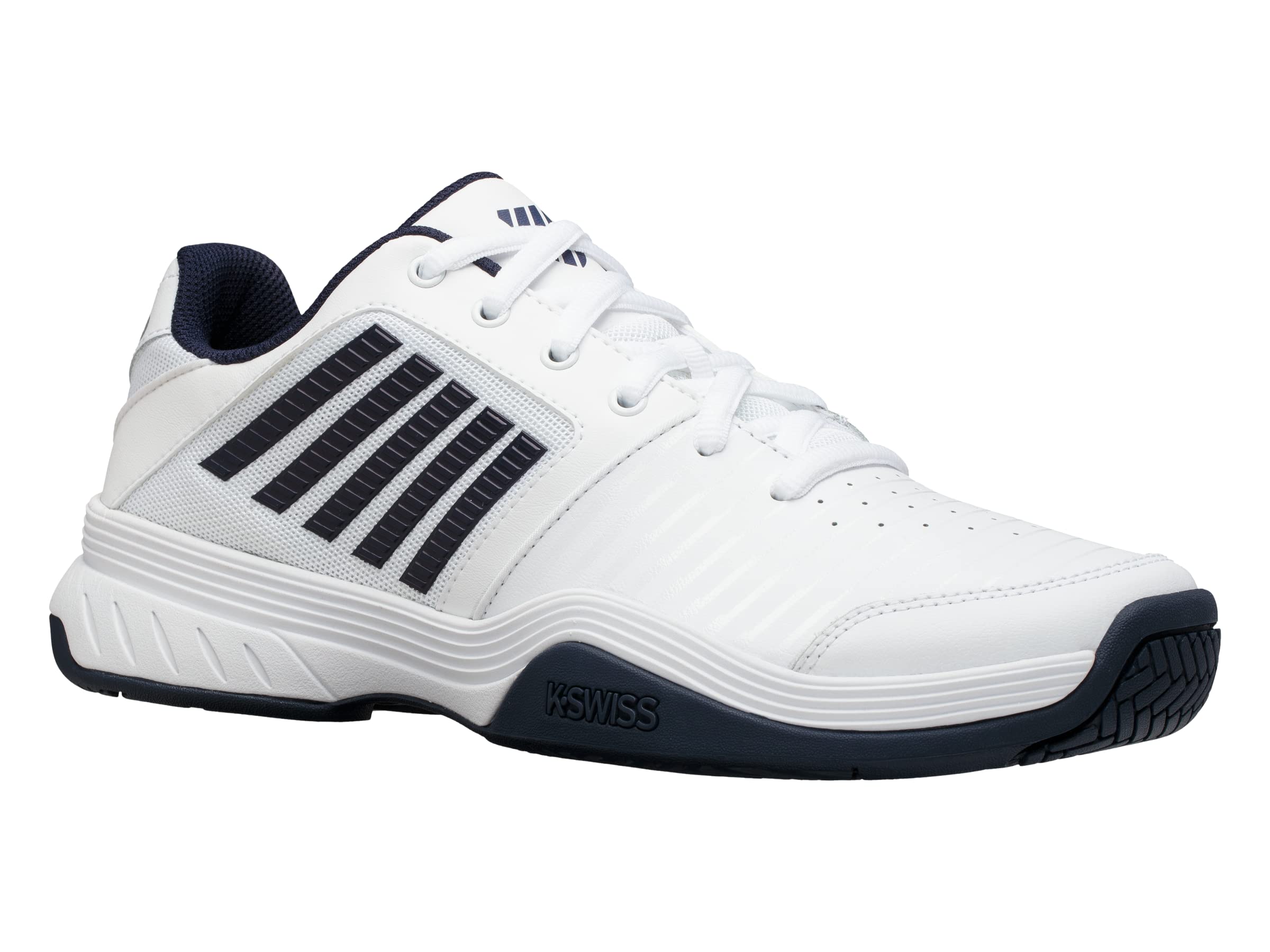K-Swiss Men's Court Express Tennis Shoe, White/Navy, 11 M