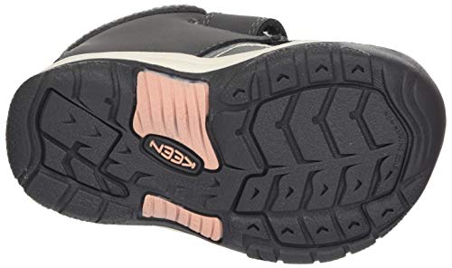 KEEN unisex child Kootenay 3 Mid Waterproof Hiking Boot, Steel Grey/Dusty Pink, 6 Big Kid US
