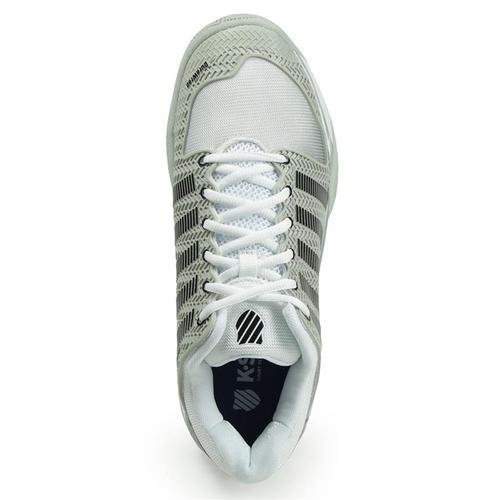 K-Swiss Men's Hypercourt Express Original Tennis Shoe, Glacier Gray/White/Silver, 12 M
