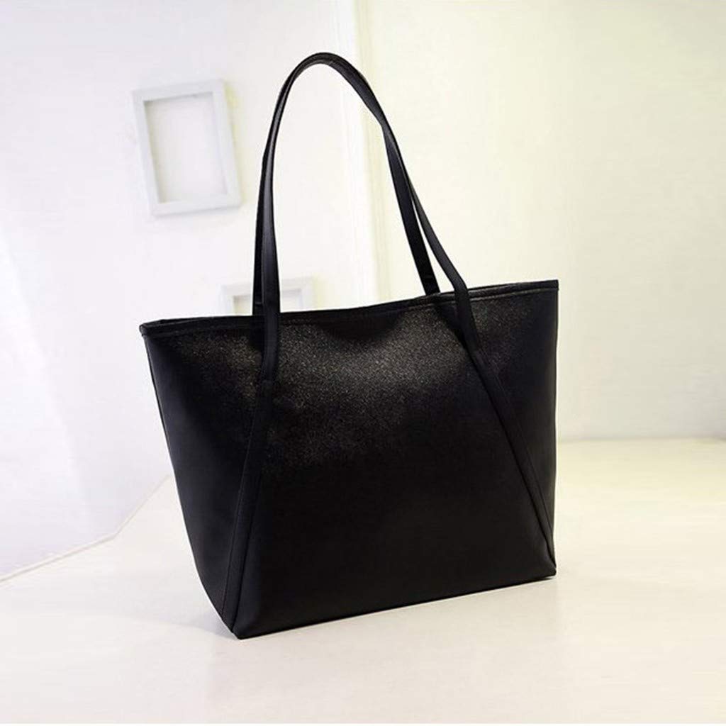 Qwent Totes Women Solid Simple High Capacity Messenger Handbag Totes Satchel Shoulder Bags