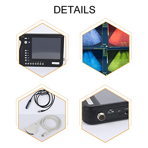 Veterinary Ultrasound Machine, Portable Ultrasound Scanner Veterinary Pregnancy, 6.5MHz Electronic Rectal Probe, Can be Used for Cattle, Horses and Donkeys
