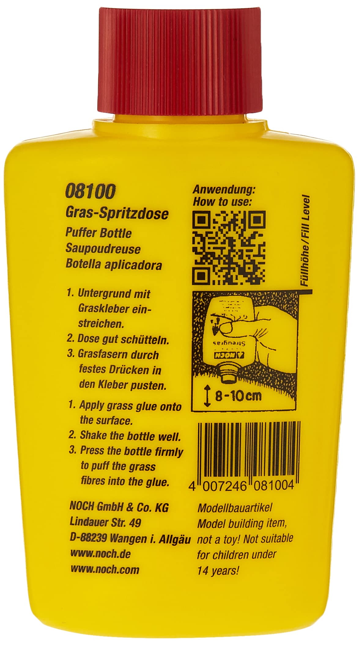 Noch 8100 Static grass dispenser G,0,H0,TT,N,Z Scale