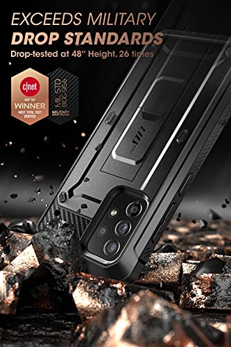 SUPCASE Unicorn Beetle Pro Series Case for Samsung Galaxy A53 5G (2022), Full-Body Rugged Belt-Clip & Kickstand Case with Built-in Screen Protector (Black)