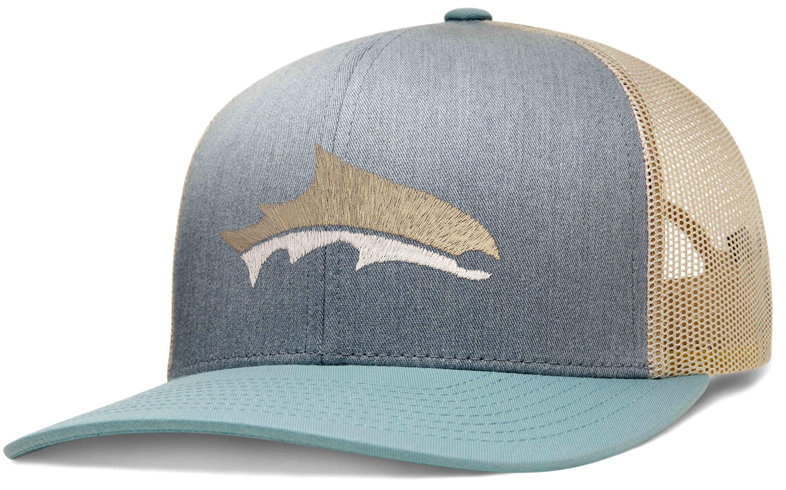 LARIX Trucker Hat - Z-Fish - Heather Gray, Smoke Blue, Beige/White, Beige