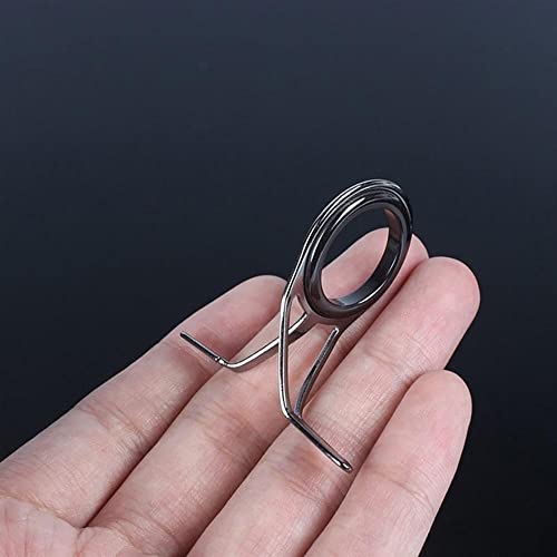 MILiG 7 Pcs/Set Boat Trolling Rod Guide, Eye Ring Swivel Cast Line Guide, Apex Rod Repair Kit Accessory Tools
