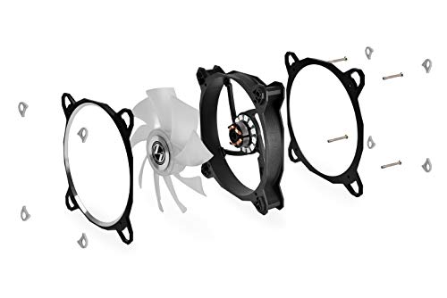 LIAN LI Bora Digital Series RGB BR DIGITAL-3R S, 120mm Addressable RGB LED PWM Fan, 3 Fans Pack - Silver Frame,Sliver