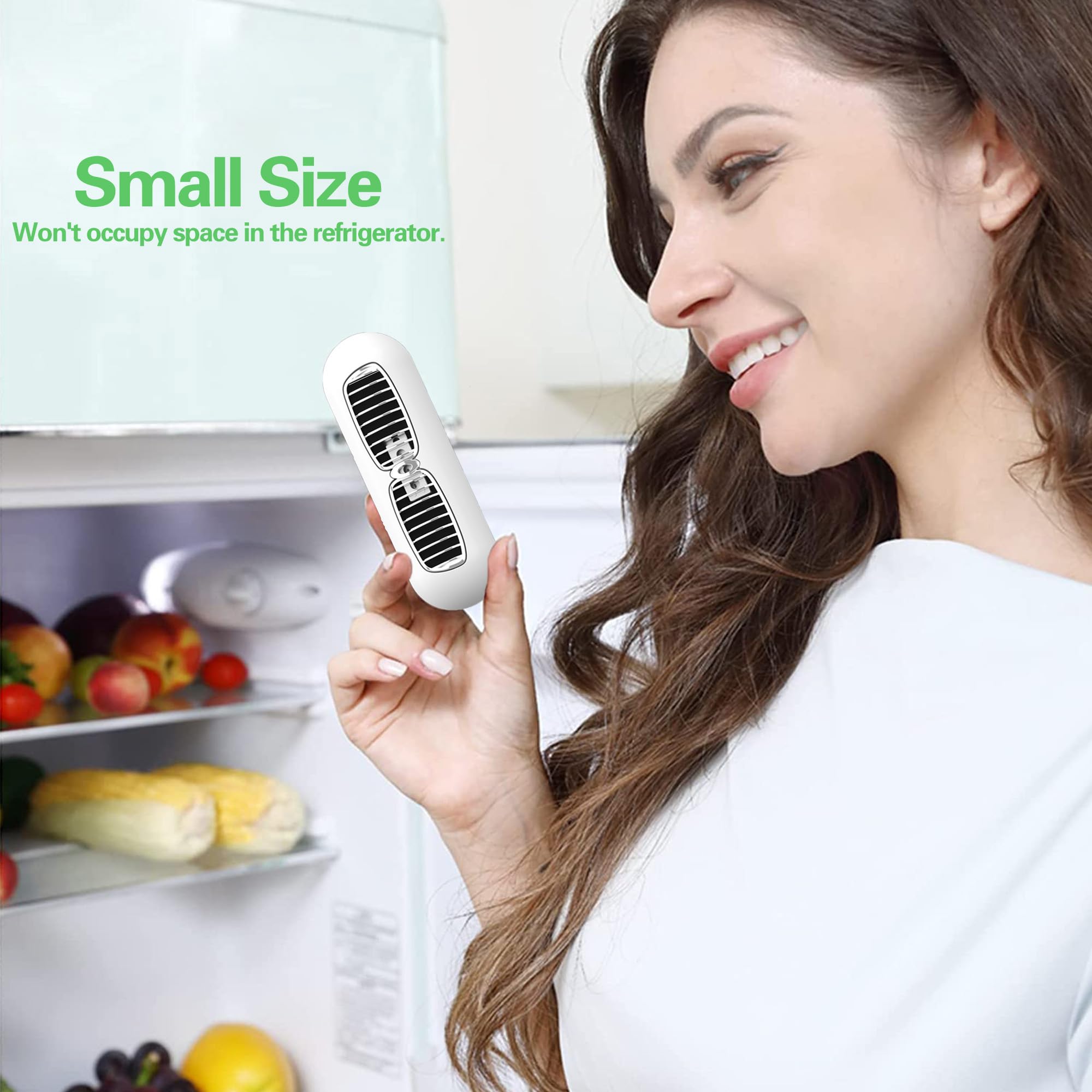 Tinyimi Refrigerator Air Purifier Odor Remover Freshener Good for Fridge Shoe Cabinet Closet Odor Eliminator (Silver)