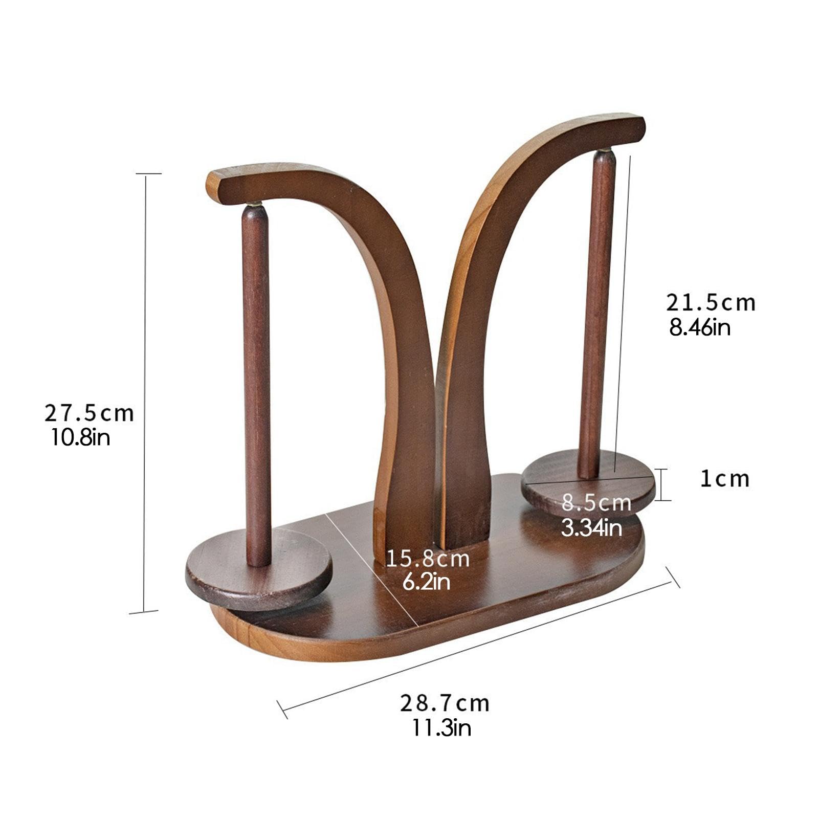 Yarn Holder for Two Yarn Balls, Magnetic Yarn Holder for Knitting and Crocheting, Wooden Yarn Spinner for Crochet, Crochet Accessories