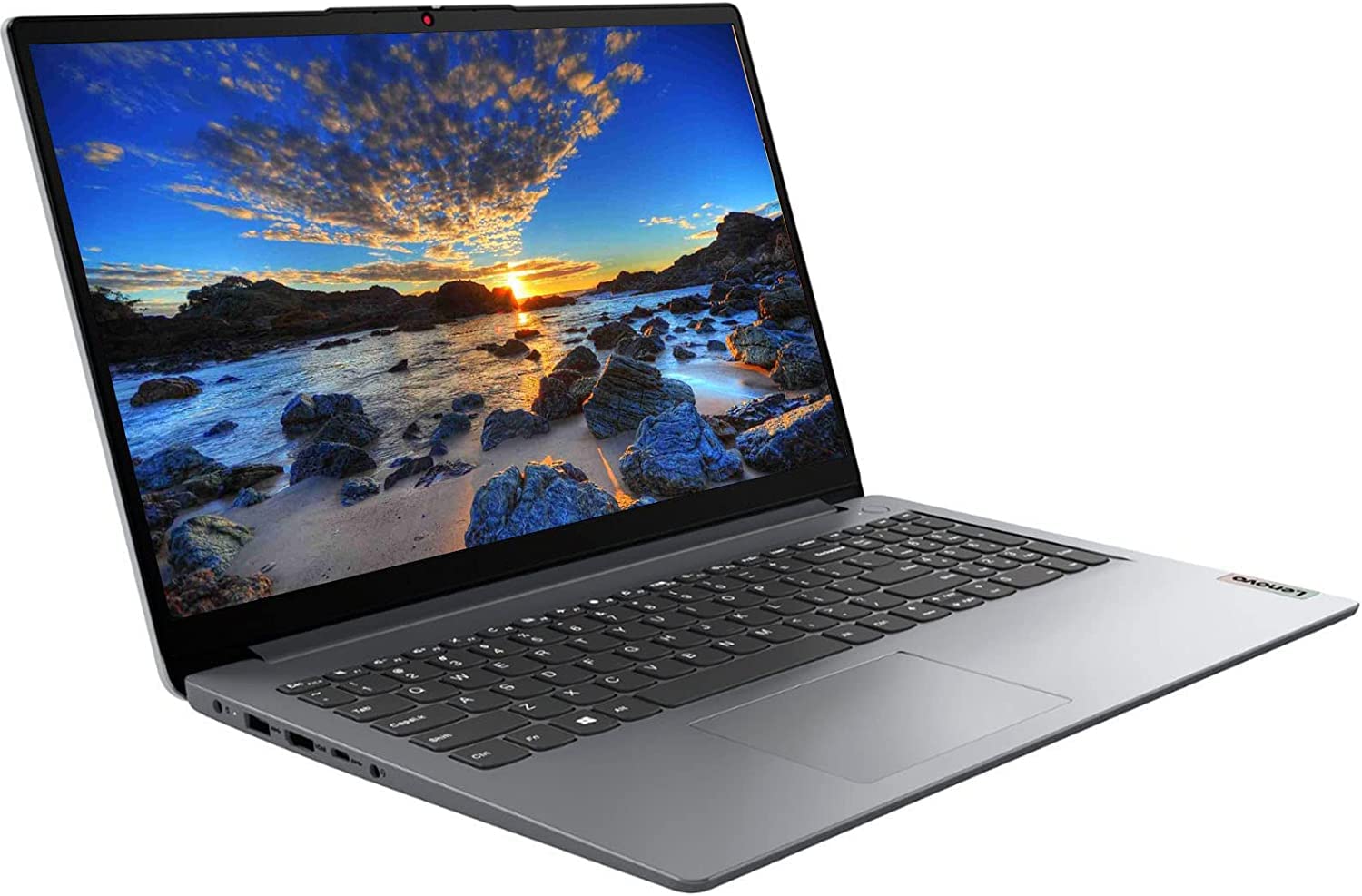 Lenovo 15.6" Laptop, IdeaPad, 8GB RAM, 384GB PCIe SSD, Wi-Fi 6 and Bluetooth 5.1, HDMI, SD Card Reader, 15.6" HD Anti-Glare Display, AMD Athlon Dual-core Processor, Windows 11 S, JVQ MP, Gray