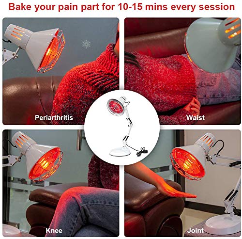 Infrared Lamp,New 150W Near Infrared Light Red Light Heat Lamp Set Serfory, Home Use 110V