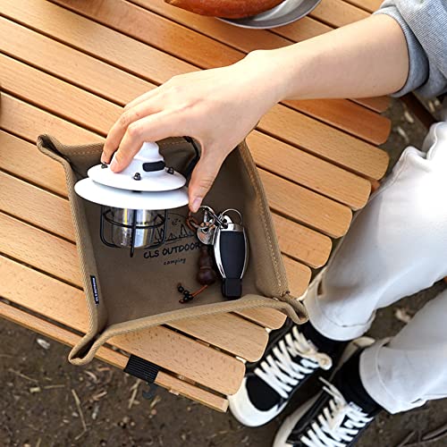 LONGSHENGDA 600D Oxford Cloth Storage Box Portable Camping Travel Hall Desktop Jewelry Sundries Makeup Lipstick Organizer Tray
