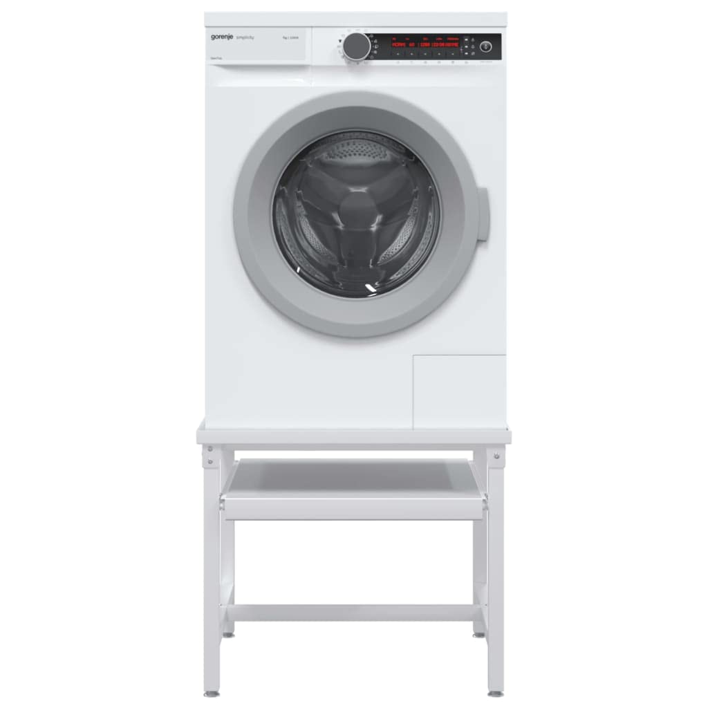 loibinfen Single Washing Machine Pedestal Base with Pull-Out Shlef Stand Stacking Kit,Dryers, Refrigerators, Furniture Base Stand,Mini Fridge Raiser Easily Move,23.6"x22.2"x21.1"
