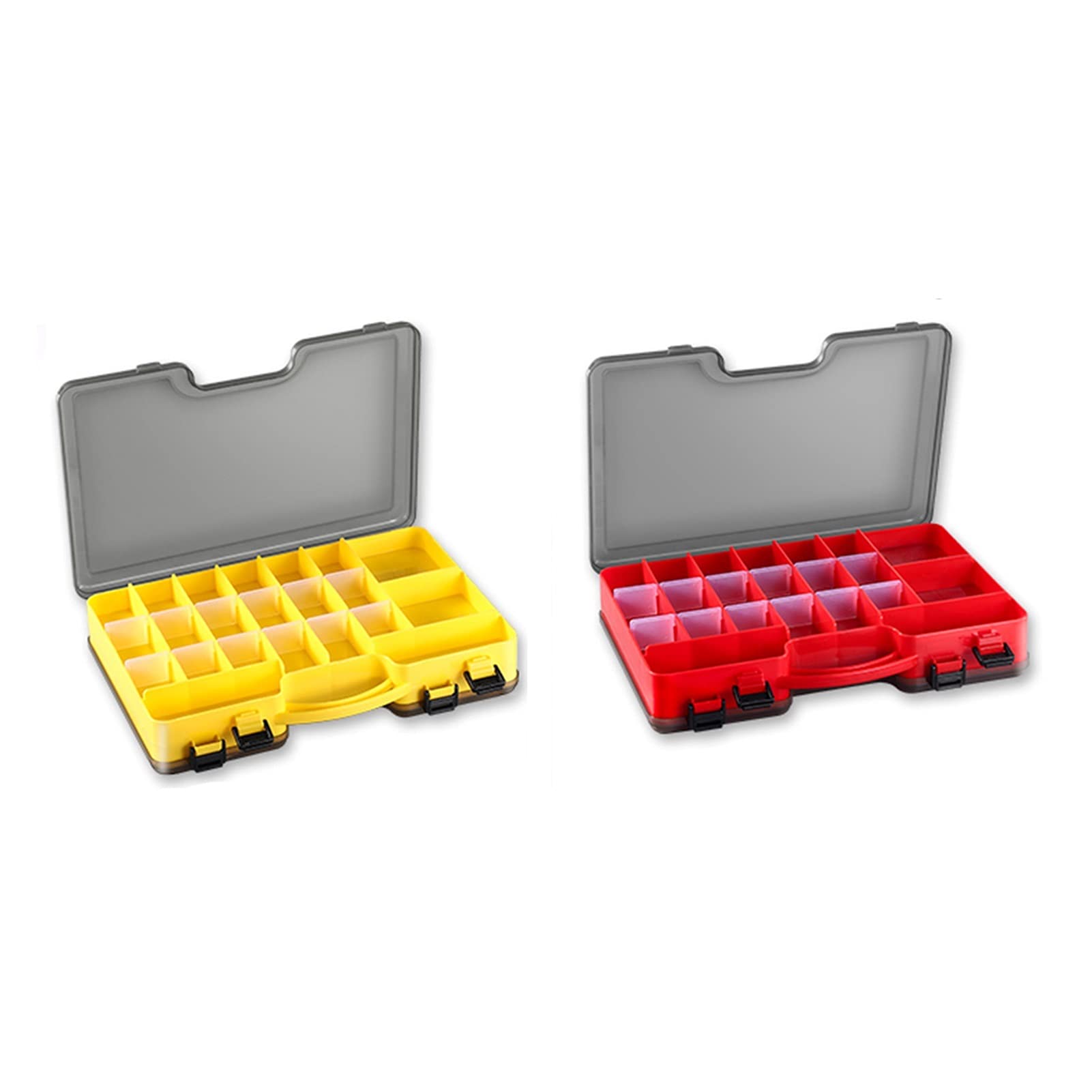 Multifunction Tackle Storage Box Fishing Gear Portable Storage Box Fishing Tackle Box Grid Bait Lure Hooks Storage Carp Fly Fishing Accessories Adjustable Compartment Excellent waterproof performance