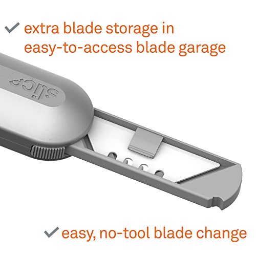 Slice Metal-Handle, 1 Utility Knife, Manual Blade Stays in Position