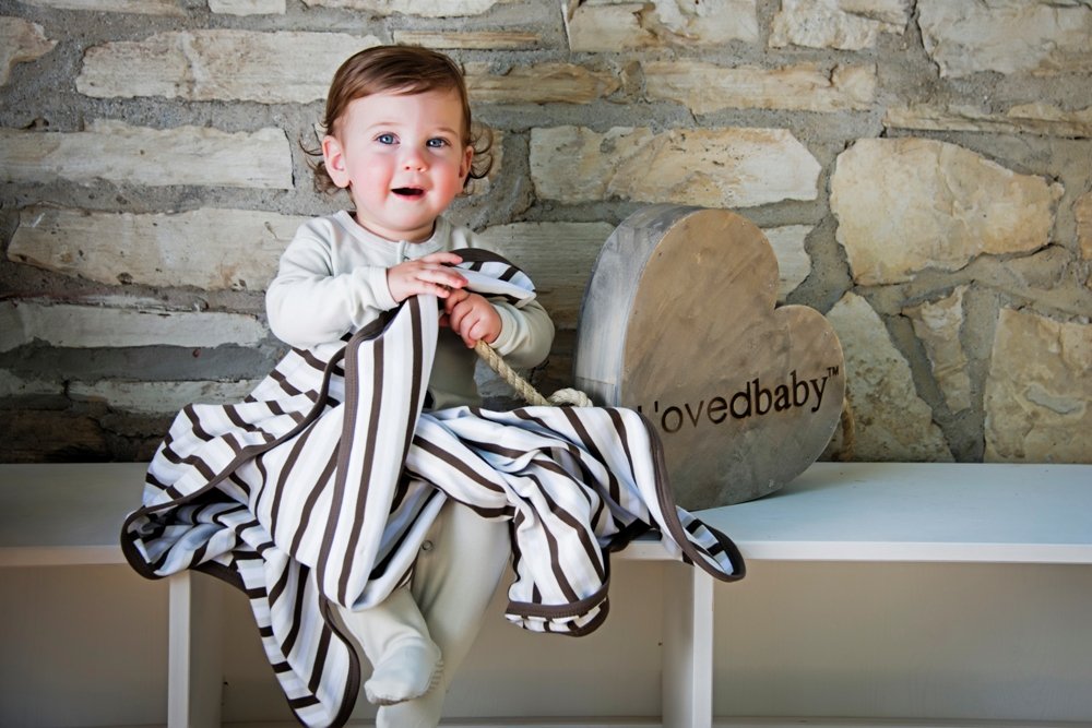 L'ovedbaby Unisex-Baby Newborn Organic Swaddling Blanket, Bark, One Size