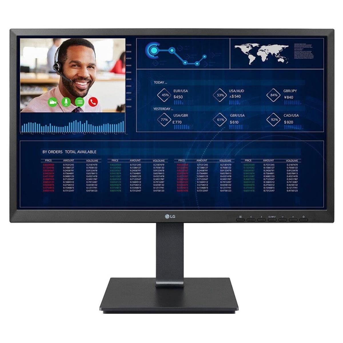 LG 24CN650N-6N 24” FHD IPS TAA All-in-One Thin Client with Quad-core Processor, Built-in FHD Webcam & Speaker (Renewed)