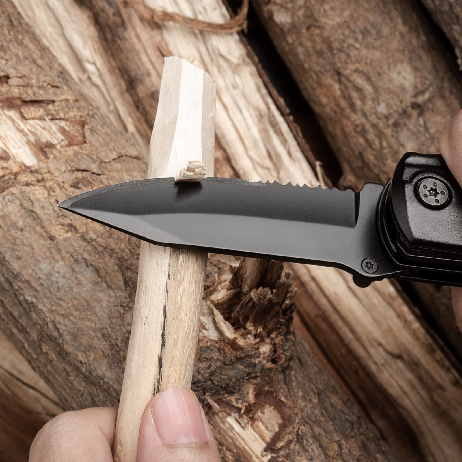 Multitool Pocket Knife for Men Women Guys, Multi Tool Cool Utility Folding Tactical Knives for Camping Fishing Hiking Hunting Outdoor Bushcraft