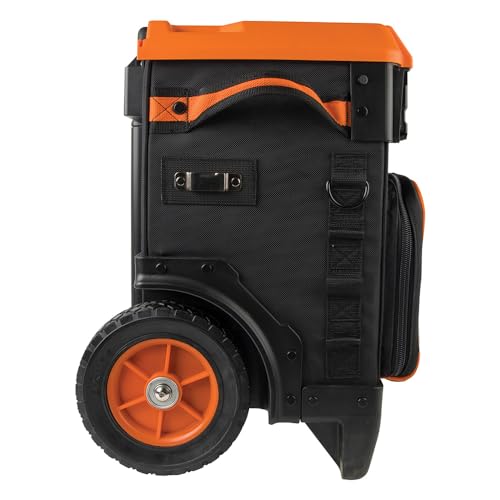 Klein Tools 55473RTB Rolling Tool Bag, Tradesman Pro Tool Master, 250lbs Load Rated