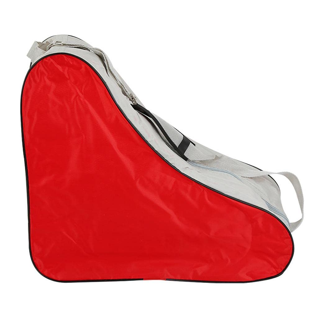 LEIPUPA Ice, Premium Bag to Skates, Roller Skates, Inline Skates for Kids and Adults Outdoor Skating Boots Carrier Case, Red