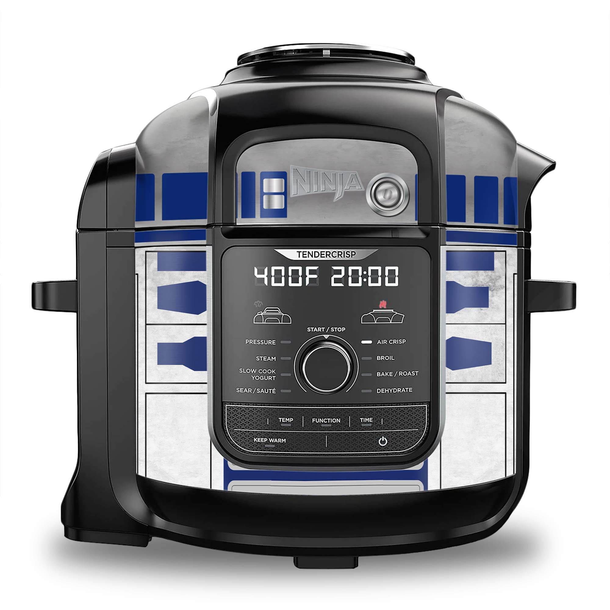 KRAFT'D Wrap for Ninja Foodi 8 Quart - QT Accessories Cover Sticker - Wraps fit Deluxe Cooker Mdl: FD402 LP3 | Droid Star