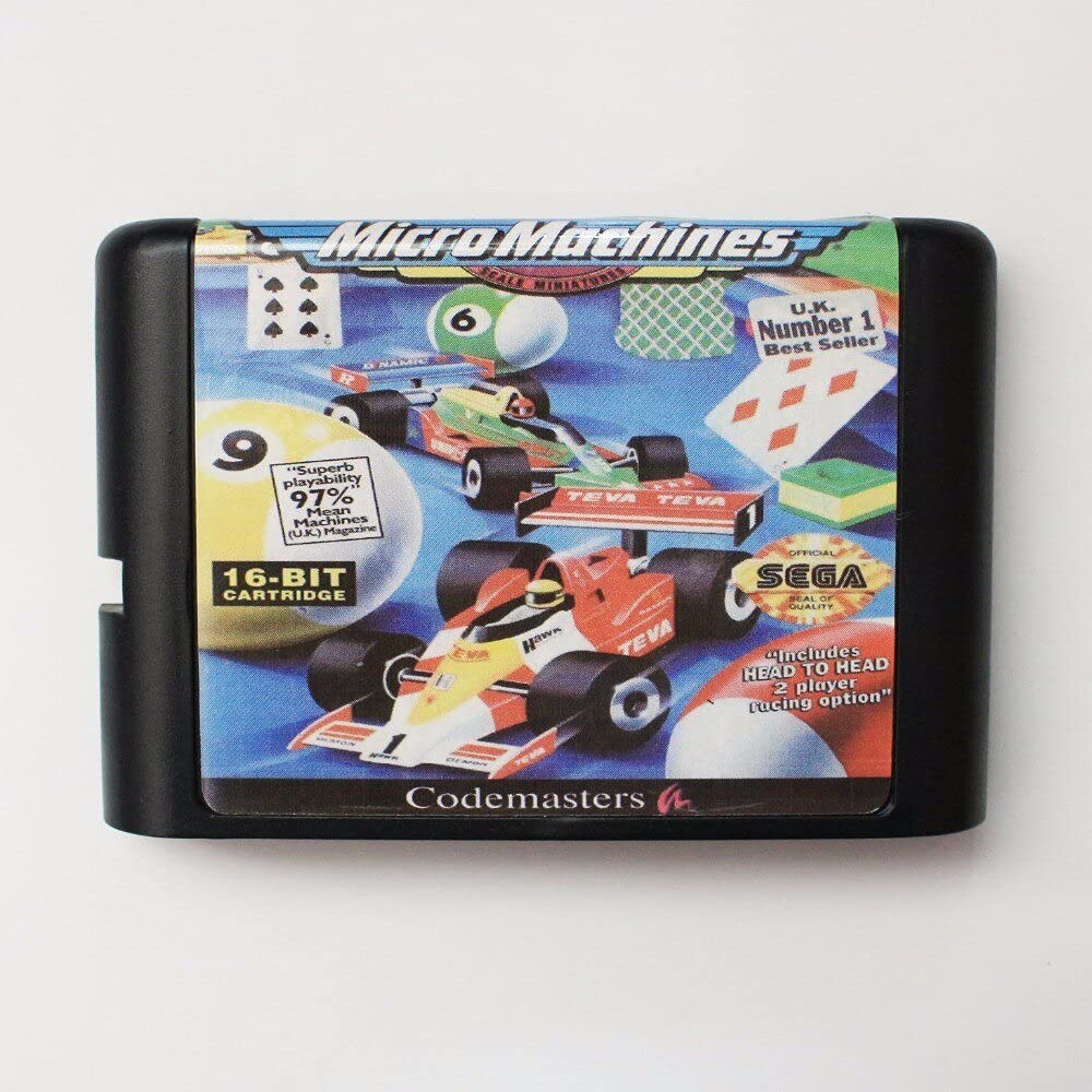 Retro Game Micro Machines 16 bit MD Game Card For Sega Mega Drive For Genesis