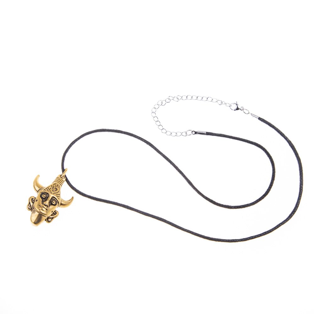 Niche-Finds Supernatural Inspired FULL 3D Samulet Dean's Amulet STAINLESS STEEL Protective Deans Necklace Deans Pendant Dean Winchester Mask Two Sideed