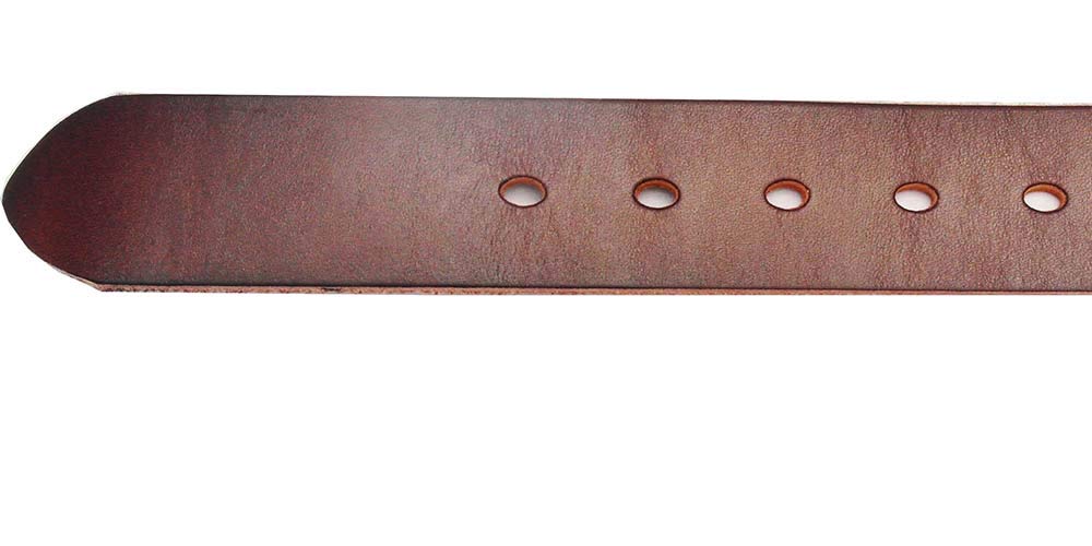 Johnson Brothers Solid Full Grain Leather Belt Strap without buckle or center prong hole 1.5" wide (38)