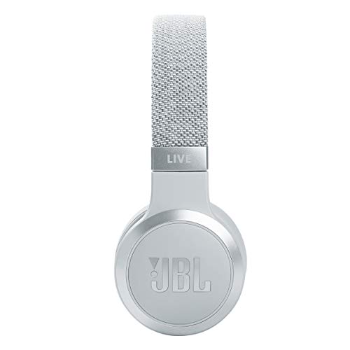 JBL Live 460NC - Wireless On-Ear Noise Cancelling Headphones with Long Battery Life and Voice Assistant Control - White, Medium