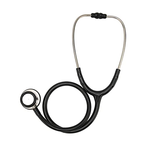 Stethoscope, Professional Clear Transmission Soft Ear Plugs Fetal Heart Stethoscope Dual Head Stainless Steel for Nurses for Clinic