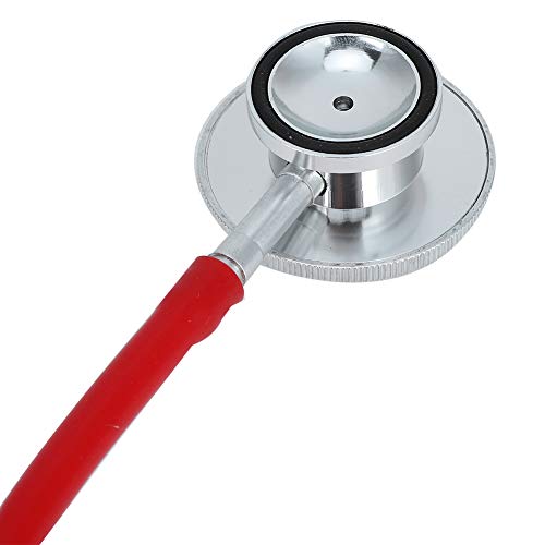 Stethoscope, Universal Dual Head Stethoscope, 2 Set Dual Head Stethoscope for Adults Children Suitable for Doctors, Nursing Students and Home Use Health Care Device(Red)