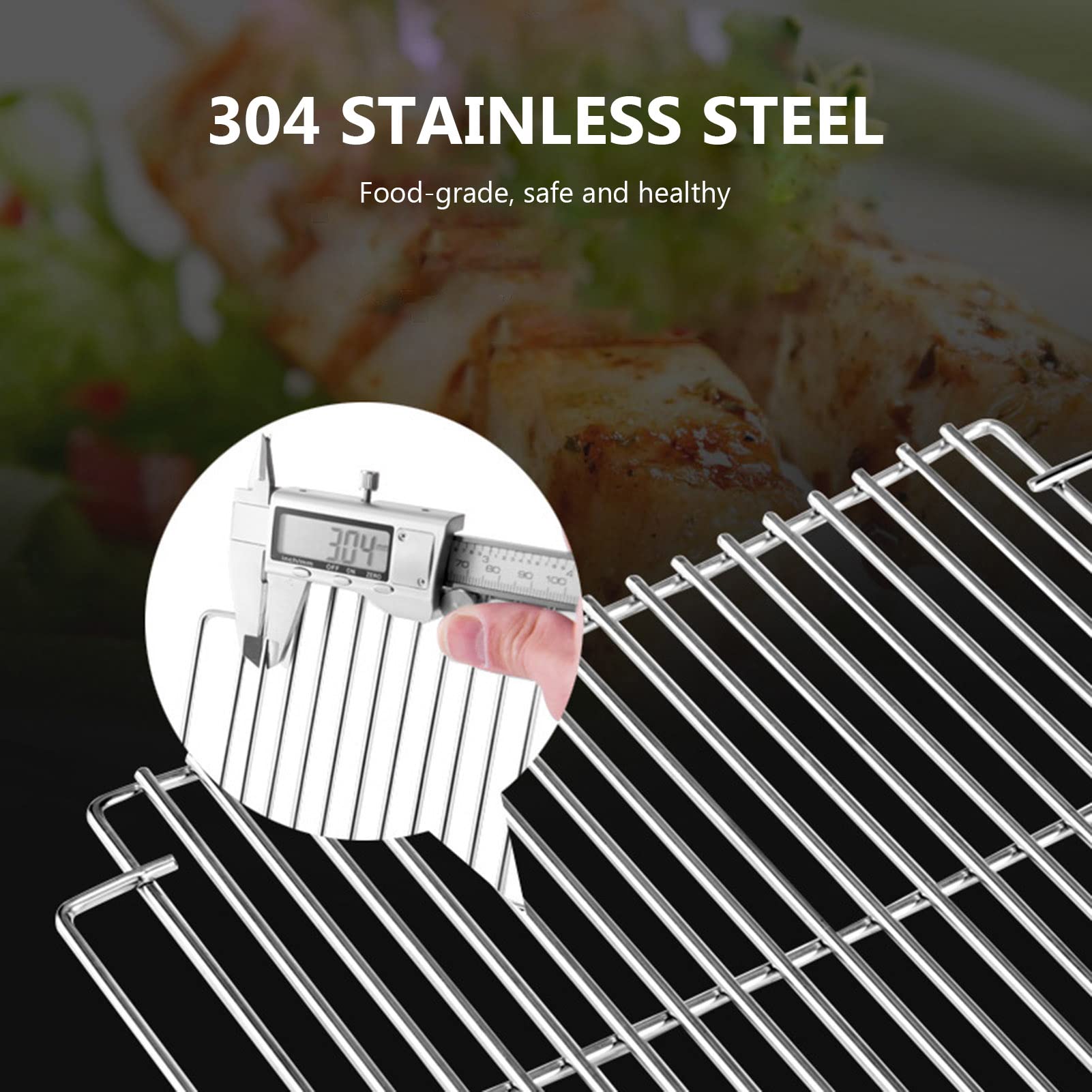 LIXADA Camping Wood Stove Folding Stainless Steel Stove Grill Portable Backpacking Stove Alcohol Burn Stove with BBQ Grill Storage Bag (Type1)